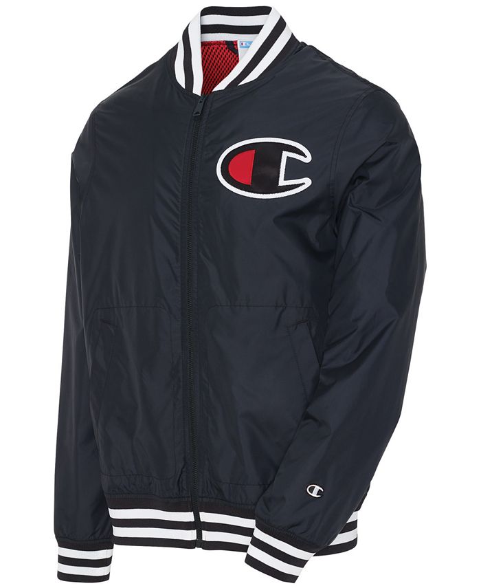 Champion Men's Satin Baseball Jacket - Macy's