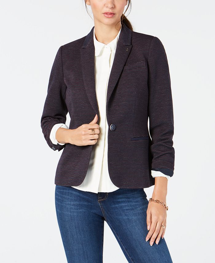 Tommy Hilfiger Elbow-Patch Jacket - Macy's