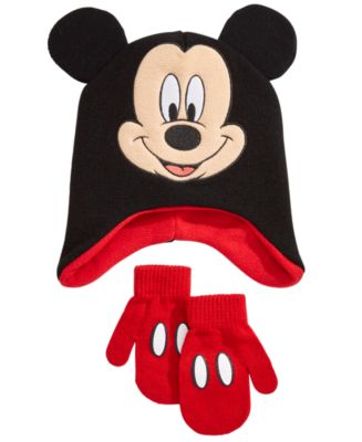 Mickey Mouse Toddler Boys 2-Pc. Hat & Mittens Set - Macy's