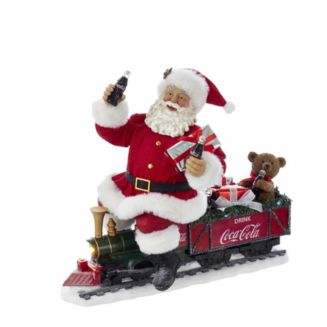 Kurt Adler 13 Inch Battery Operated Coca Cola Santa Train with LED ...