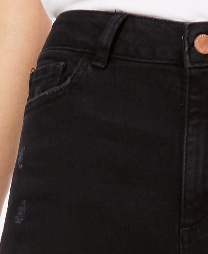 DL 1961 Farrow High Rise Raw Hem Cropped Skinny Jeans - Macy's