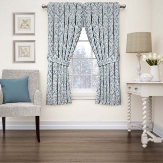 Waverly Donnington Damask Window Curtain - Macy's