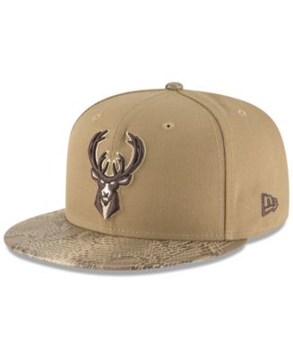 New Era Milwaukee Bucks Snakeskin Sleek 59FIFTY FITTED Cap - Macy's