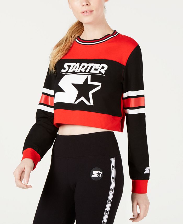 Starter Graphic Logo Crop Top - Macy's