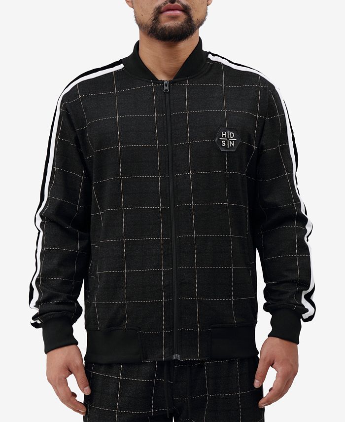Hudson NYC Men's Glen Plaid Track Jacket - Macy's