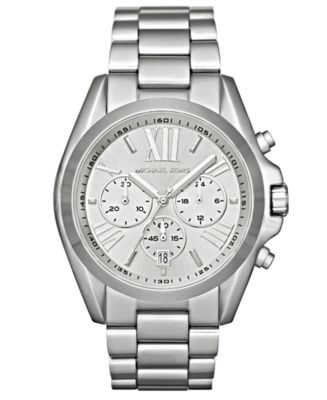 Michael Kors Women's Chronograph Bradshaw Stainless Steel Bracelet ...