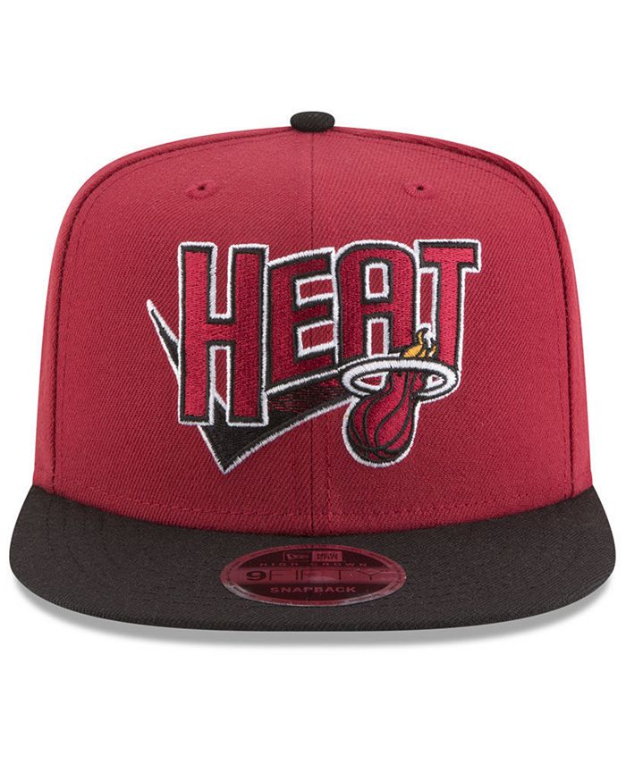 New Era Miami Heat Retro Tail 9FIFTY Snapback Cap - Macy's