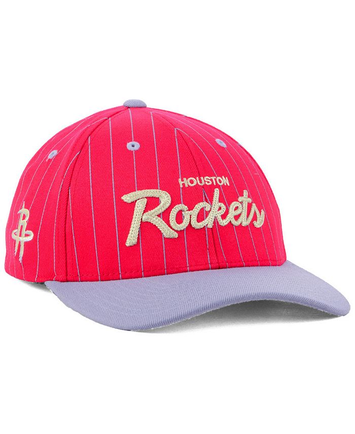 Mitchell & Ness Houston Rockets Pinstripe Snapback Cap - Macy's