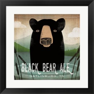 Skinny Dip Black Bear Ale By Ryan Fowler Framed Art - Macy's