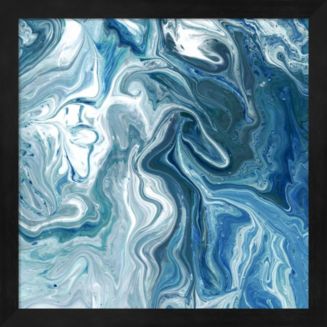 Metaverse Indigo Minerals Ii By Jarman Fagalde Framed Art - Macy's