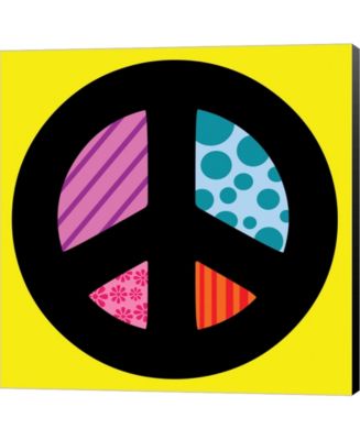 Peace Collage 2 By Louise Carey Canvas Art - Macy's