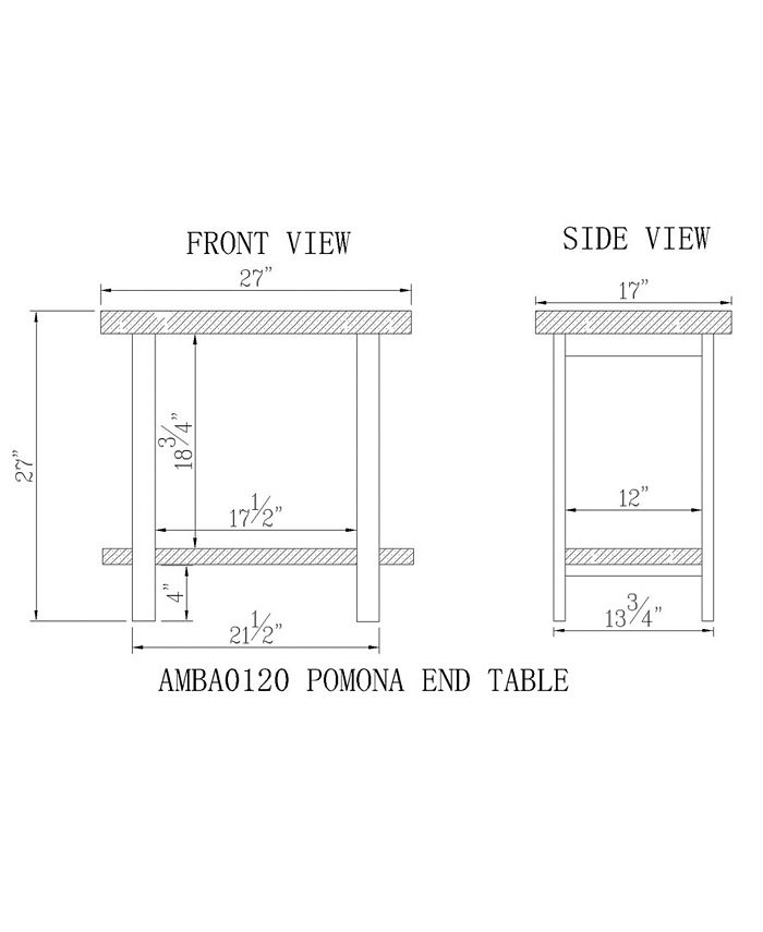 Alaterre Furniture Pomona Metal and Reclaimed Wood End Table - Macy's Alaterre Furniture Pomona Metal and Reclaimed Wood End Table - Macy's