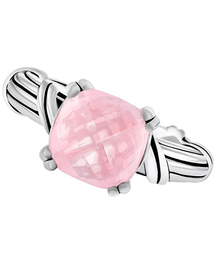 Peter Thomas Roth Rose Quartz Ring (4 ct. t.w.) in Sterling Silver - Macy's