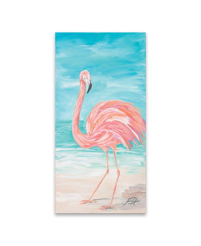 Artissimo Designs Flamingo II Hand Embellished Canvas - Macy's