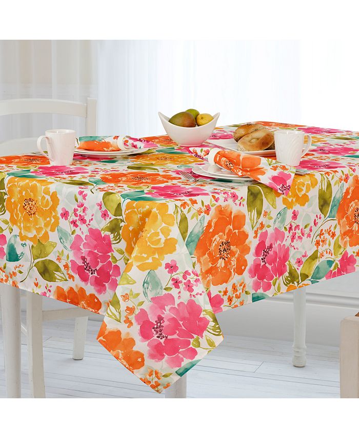 Elrene Evelyn Indoor/Outdoor 52" x 70" Tablecloth - Macy's