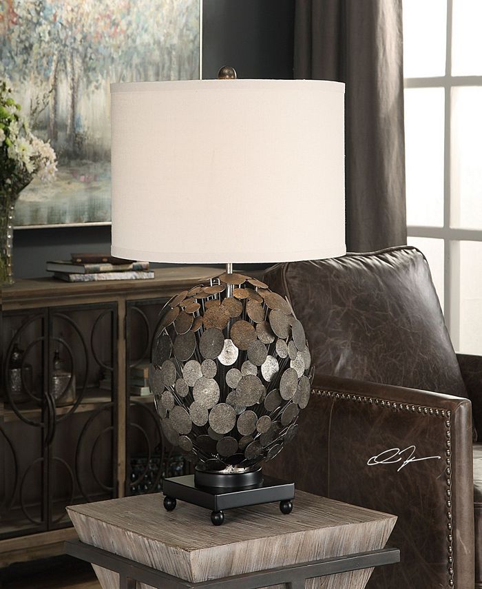 Uttermost Callisto Steel Disk Table Lamp - Macy's