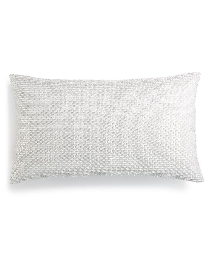 Hotel Collection Lithos Embroidered Decorative Pillow, 14" x 24 ...