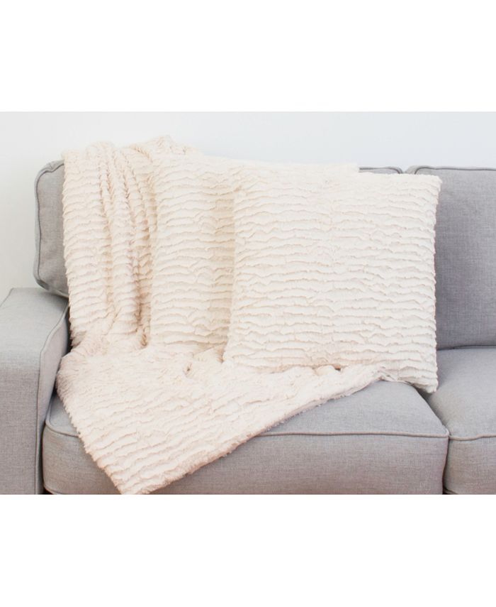 THRO Rachel Ruffle Pillows and Decorative Throw Set, Pack Of 2 - Macy's
