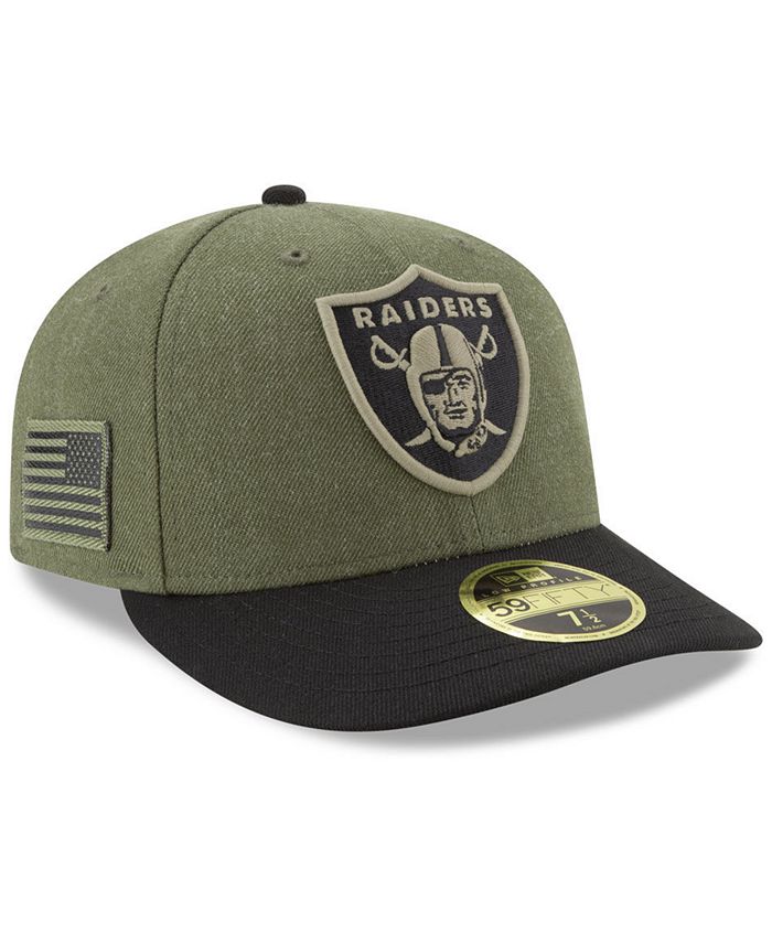 New Era Oakland Raiders Salute To Service Low Profile 59FIFTY Fitted ...