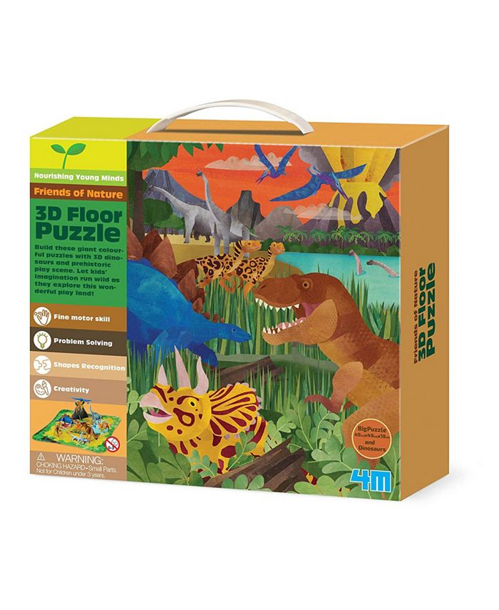 4M Friends Of Nature 3D Dinosaur Floor Puzzle 54 Piece - Macy's
