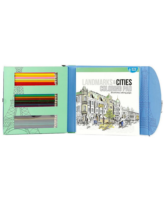 Spicebox Landmarks And Cities Coloring Kit - Macy's