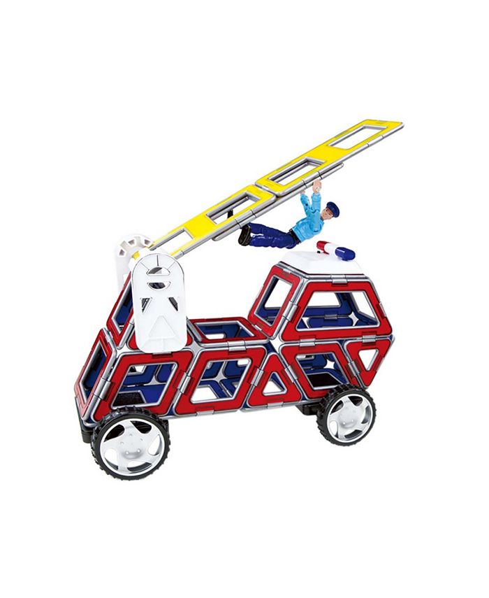 Magformers Xl Cruisers Emergency 33 Piece Magnetic Construction Set ...