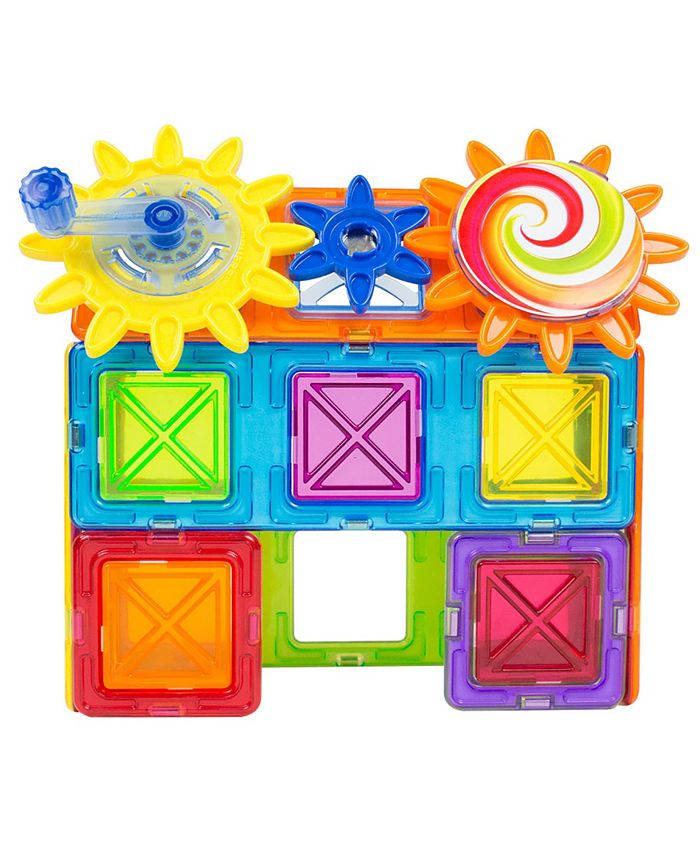 Magformers Magnets In Motion 37 Piece Magnetic Construction Gear Set ...