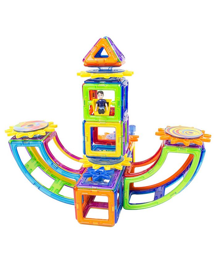 Magformers Magnets In Motion 61 Piece Magnetic Construction Gear Set ...