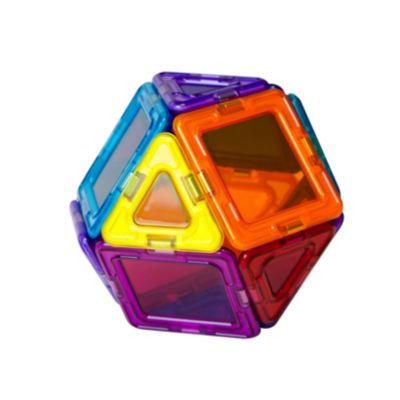 Magformers Solids Clear Rainbow 14 Piece Magnetic Construction Set - Macy's
