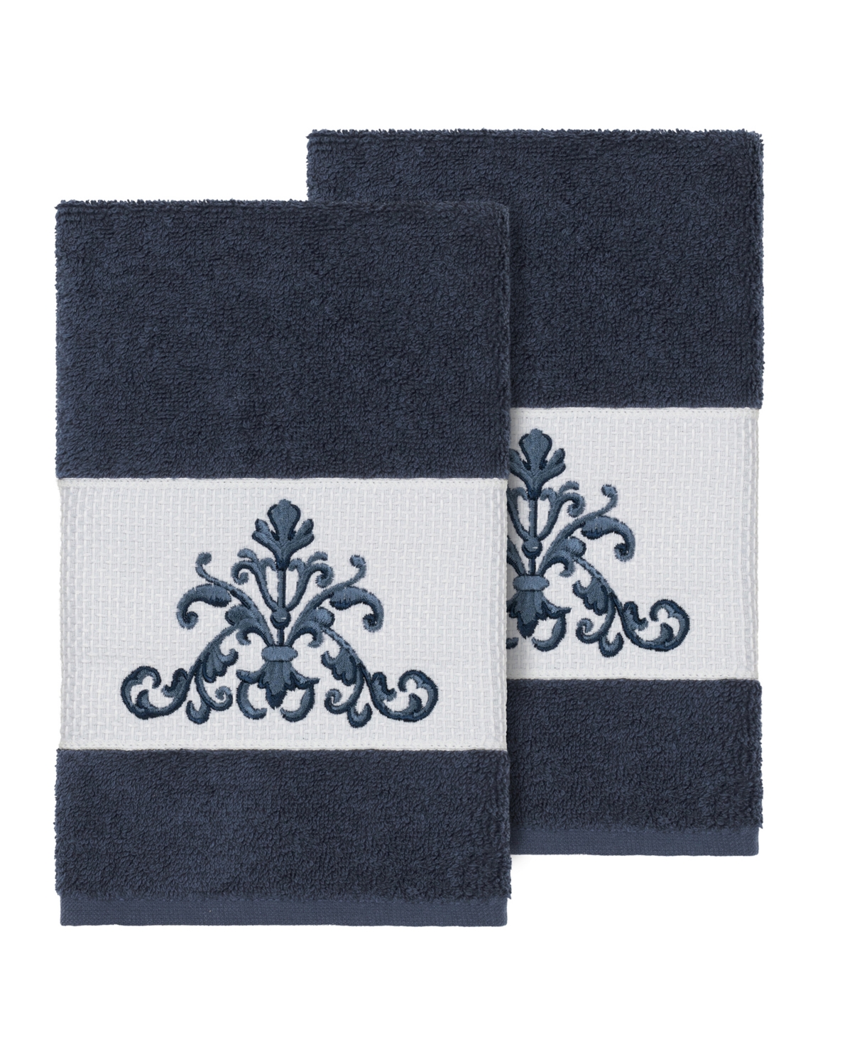 Click here for Linum Home Scarlet 2-Pc. Embellished Hand Towel Se... prices