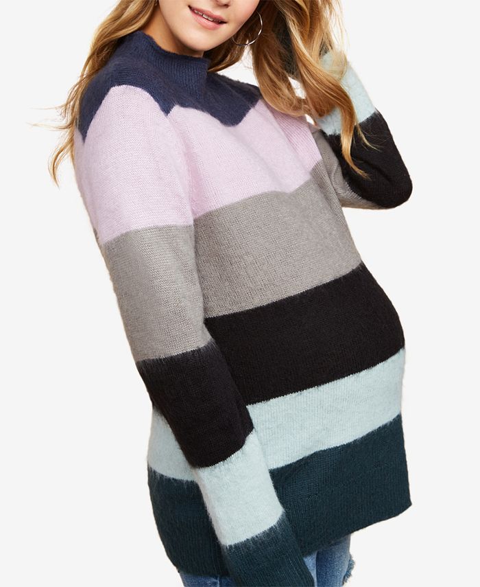 Jessica Simpson Maternity Colorblocked Sweater Macys