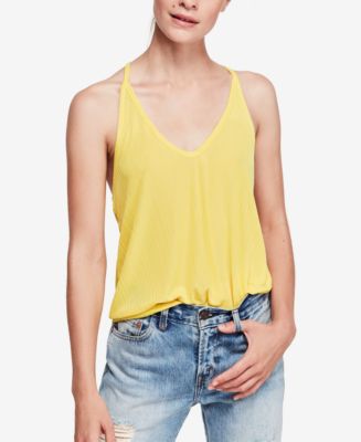 Free People Slinky Slink Textured Tank Top - Macy's