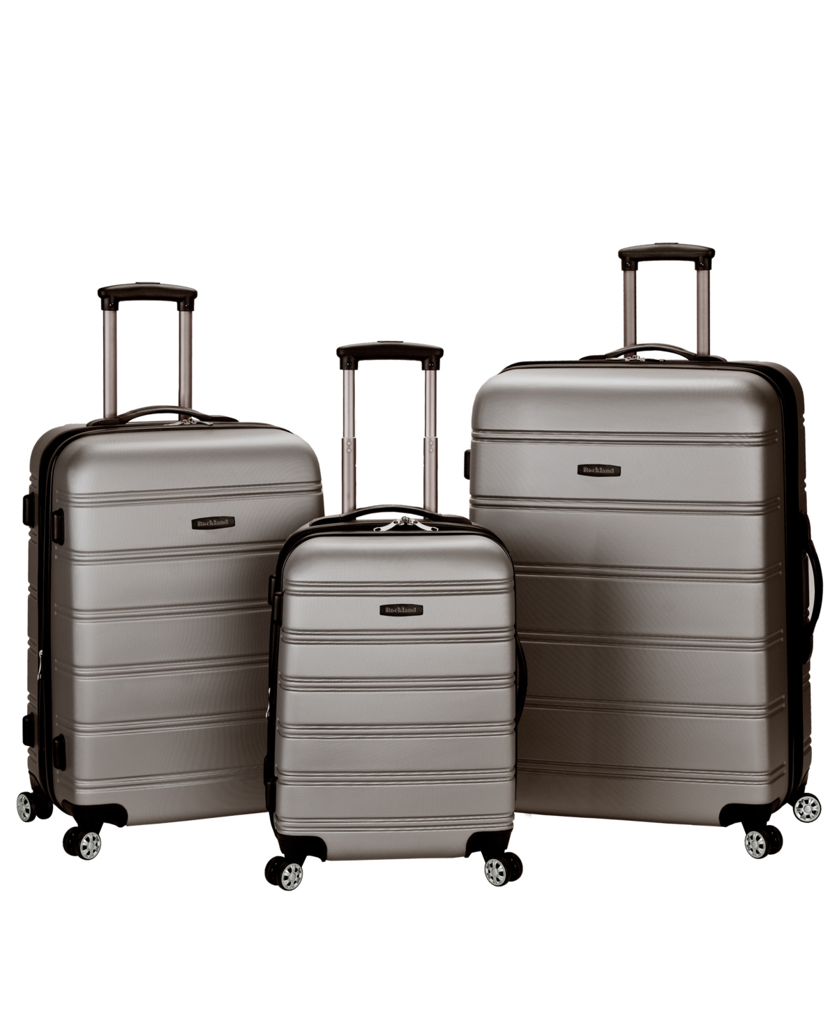 Click here for Rockland Melbourne 3-Pc. Hardside Luggage Set - Si... prices