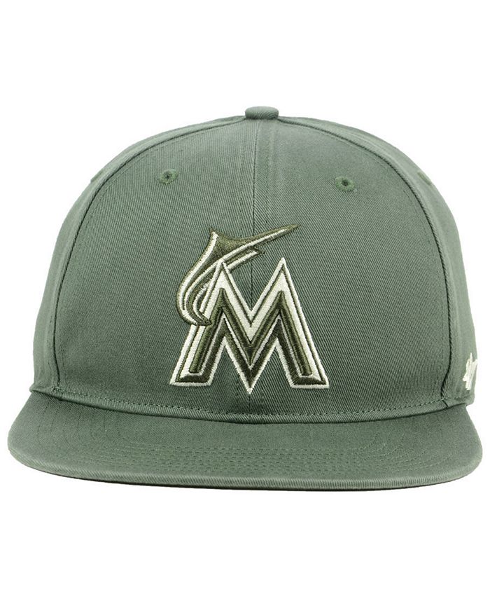 '47 Brand Miami Marlins Moss Snapback Cap - Macy's