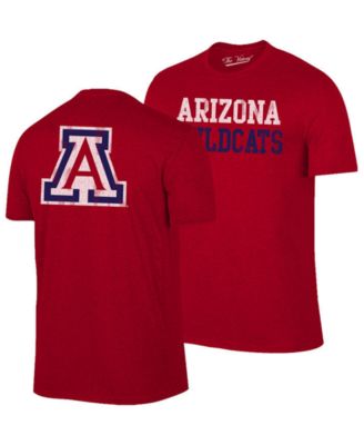 Retro Brand Men's Arizona Wildcats Team Stacked Dual Blend T-Shirt - Macy's