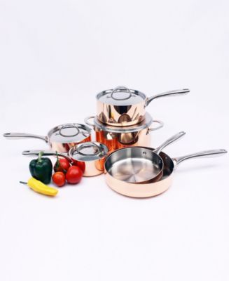 Berghoff Vintage Collection 10 Piece Polished Copper Cookware Set - Macy's