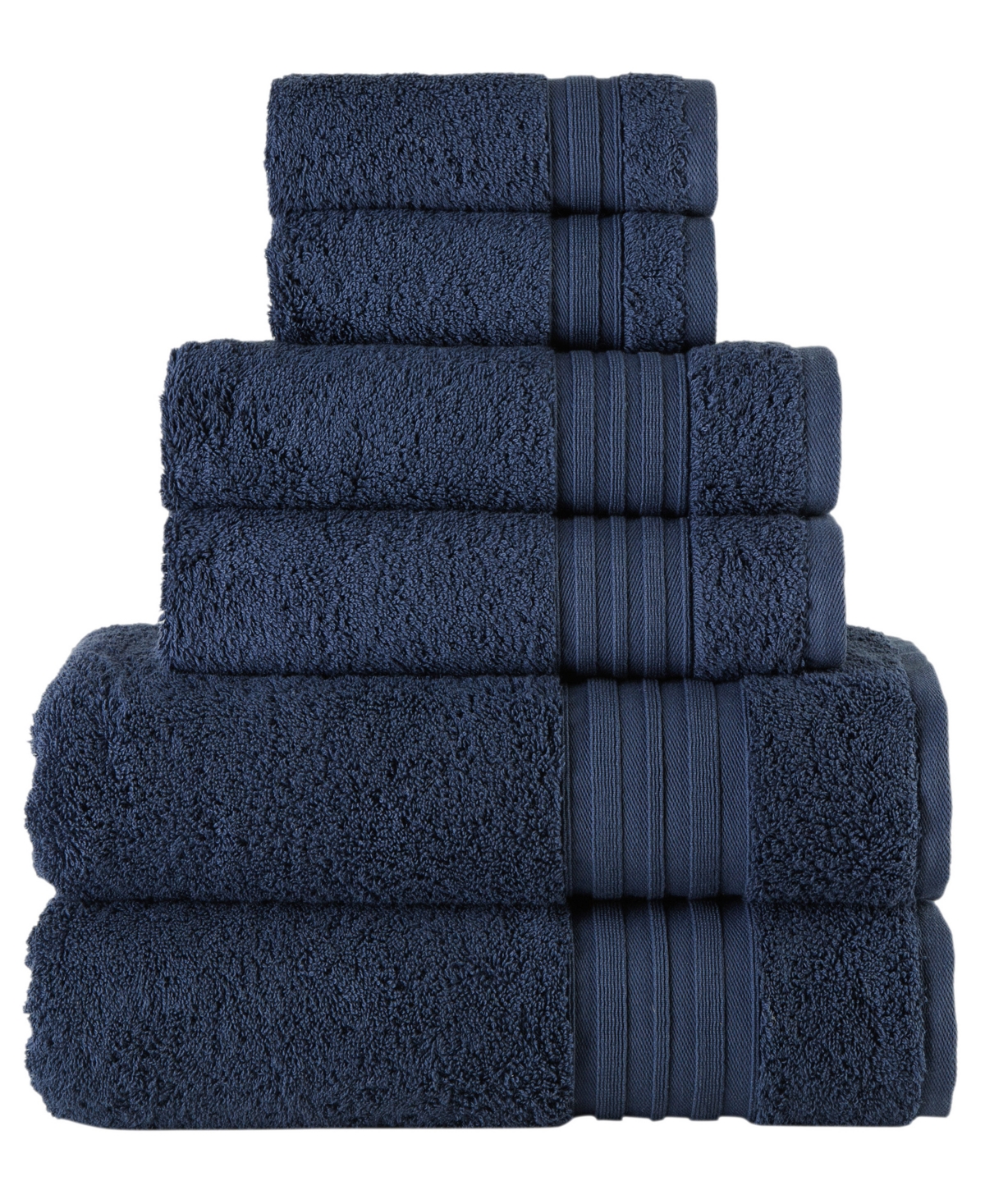 Click here for Turkish Spa Collection 6-Pc Cotton Towel Set - Nav... prices