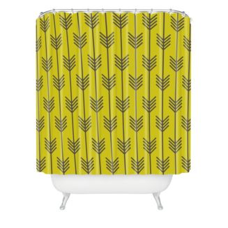 Deny Designs Holli Zollinger Arrow Chartreuse Shower Curtain - Macy's