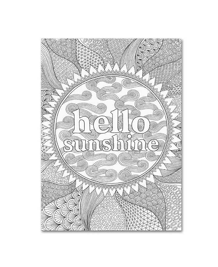 Trademark Global Hello Angel 'Hello Sunshine' Canvas Art, 18" x 24 ...