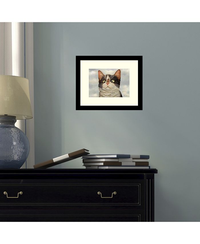 Amanti Art Hugo Hege Cat And Butterfly Framed Art Print - Macy's