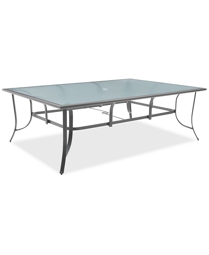 Furniture Reyna Outdoor Aluminum 11-Pc. Dining Set (84" X 60" Dining ...