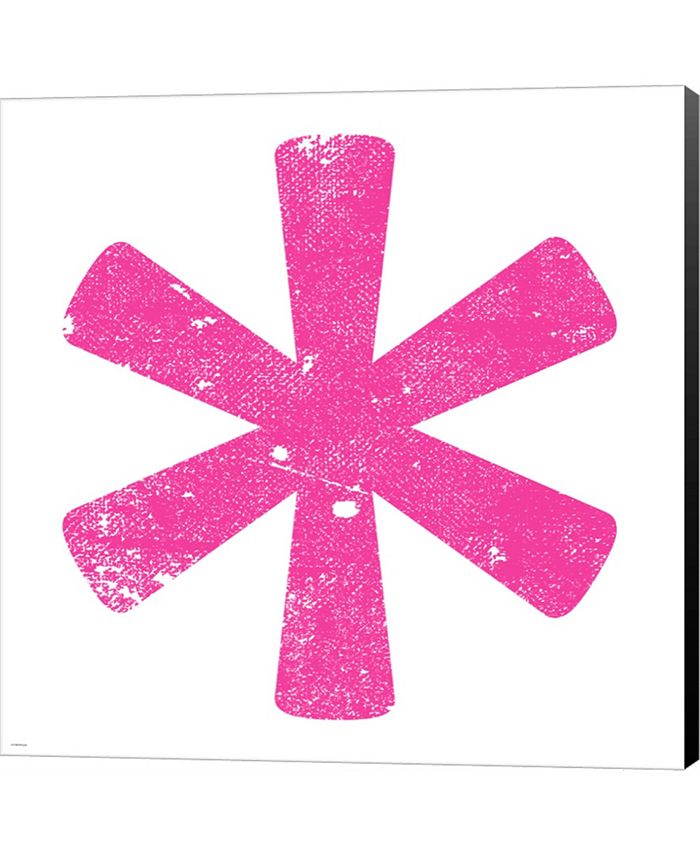 Metaverse Pink Asterisk by Veruca Salt Canvas Art - Macy's