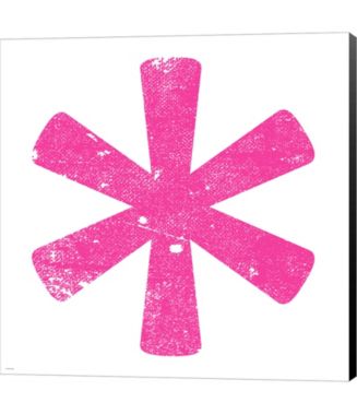 Pink Asterisk by Veruca Salt Canvas Art - Macy's