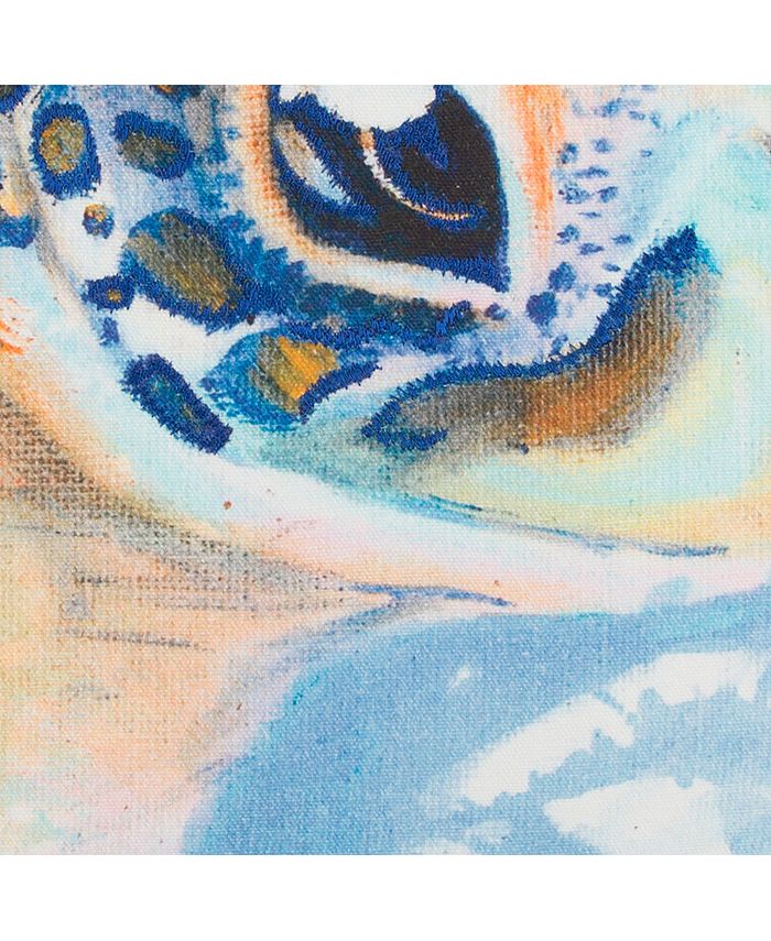 Rizzy Home Mariah Parris Turtle Polyester Filled Decorative Pillow, 20 ...