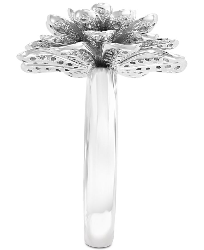 EFFY Collection EFFY® Diamond Flower Ring (1-5/8 ct. t.w.) in 14k White ...