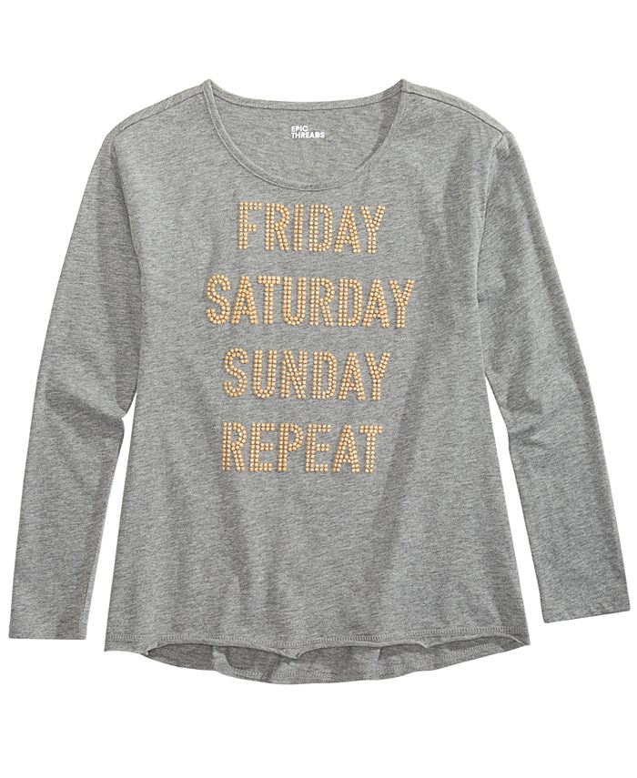 Epic Threads Big Girls Graphic Print T Shirt Created For Macys Macys