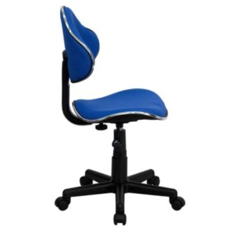 Blue Fabric Ergonomic Swivel Task Chair - Macy's