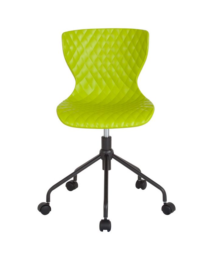 Flash Furniture Brockton Contemporary Design Citrus Green Plastic Task ...