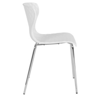 Lowell Contemporary Design White Plastic Stack Chair - Macy's