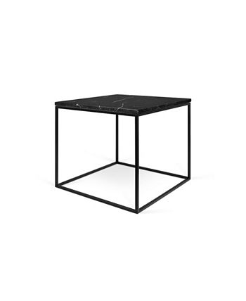 TemaHome Gleam 20x20 Marble Side Table - Macy's